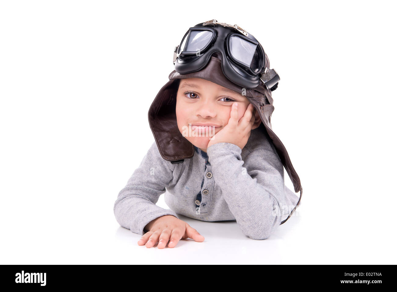 Child pilot helmet Cut Out Stock Images & Pictures - Alamy