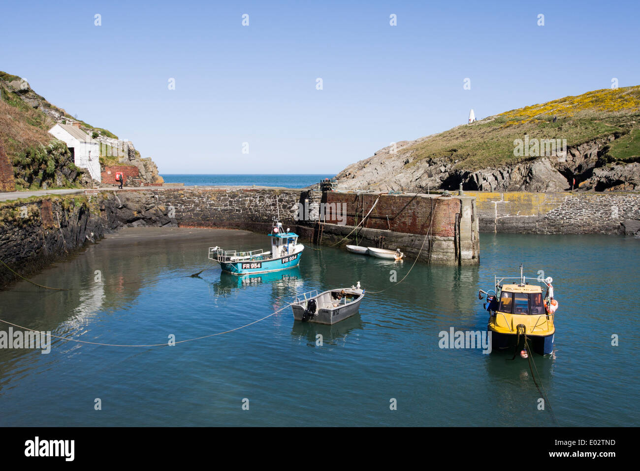 Porthgain harbour, Pembrokeshire, West Wales Stock Photo - Alamy
