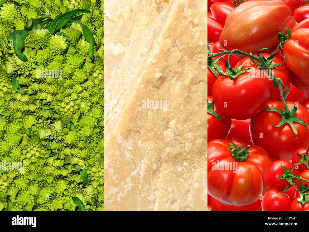 Italian food.Romanesque cauliflower or Romanesco broccoli, is an edible ...