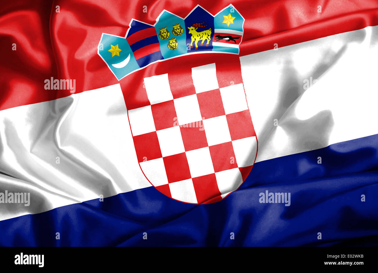 Croatia waving flag Stock Photo - Alamy