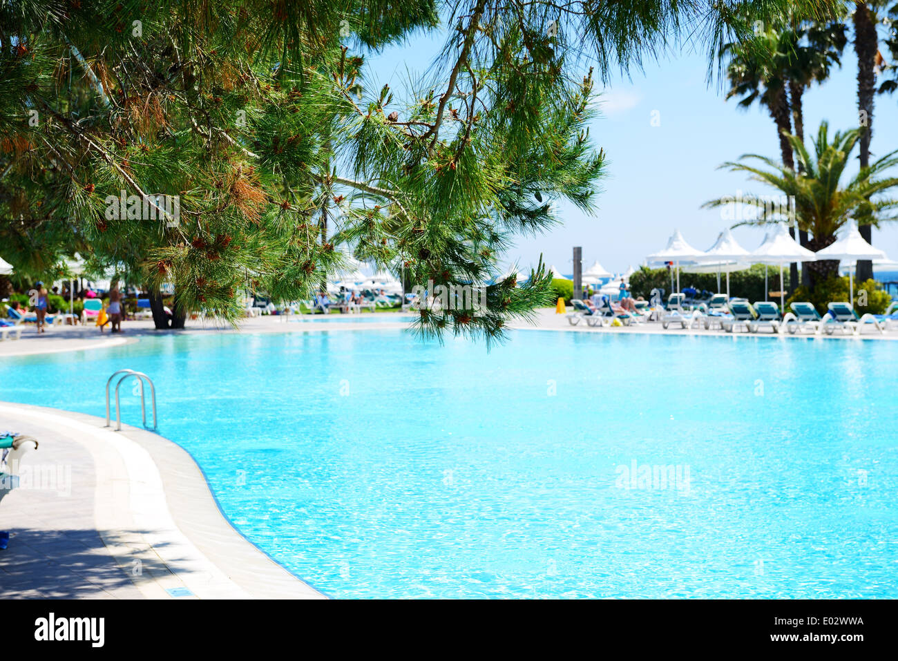 Swimming pool at luxury hotel, Antalya, Turkey Stock Photo - Alamy