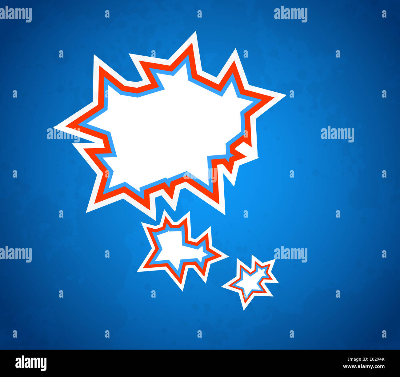Abstract speech bubbles. Colorful illustration in zig-zag style Stock ...