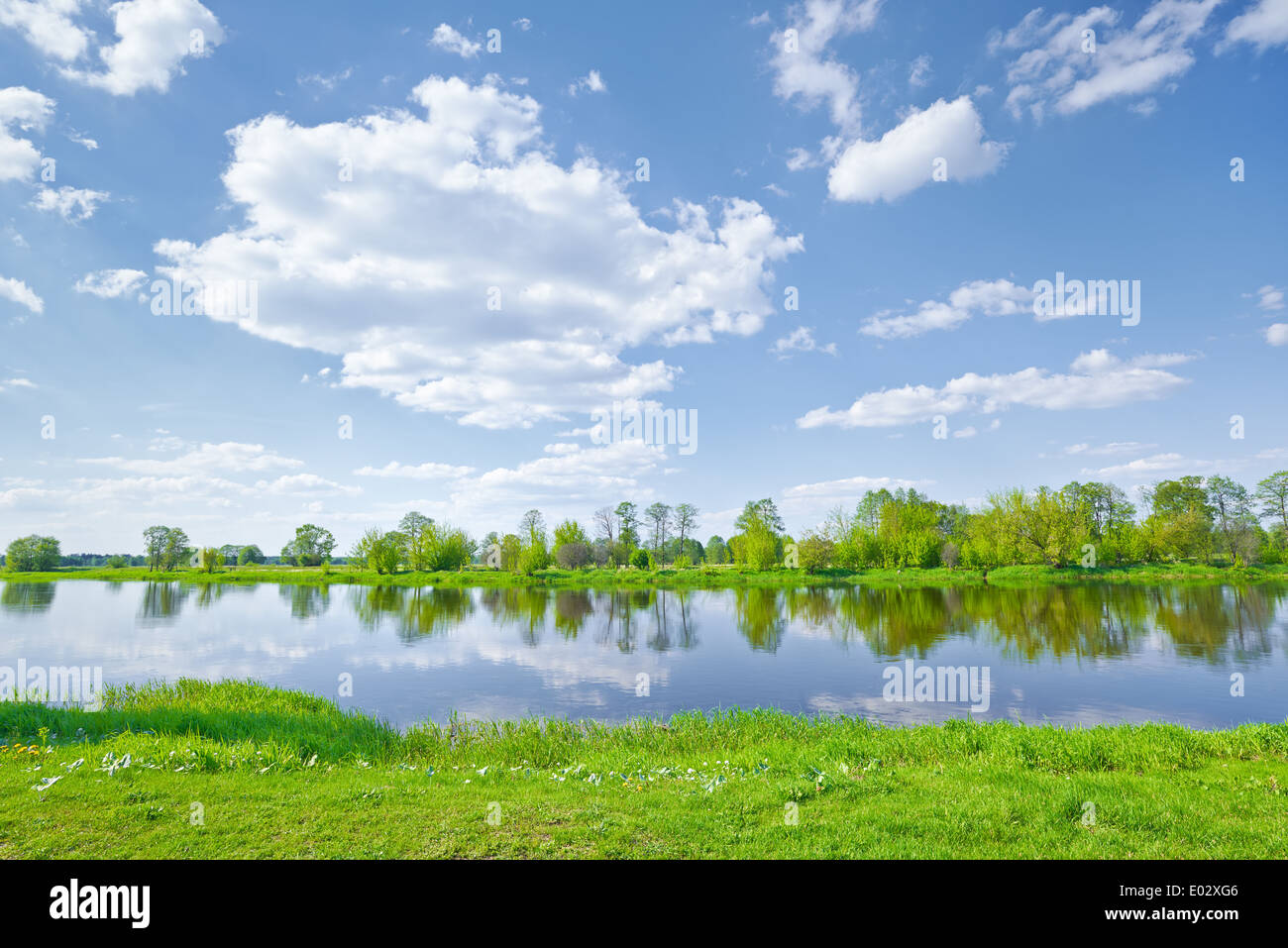 Beautiful clouds on sky river hi-res stock photography and images - Alamy