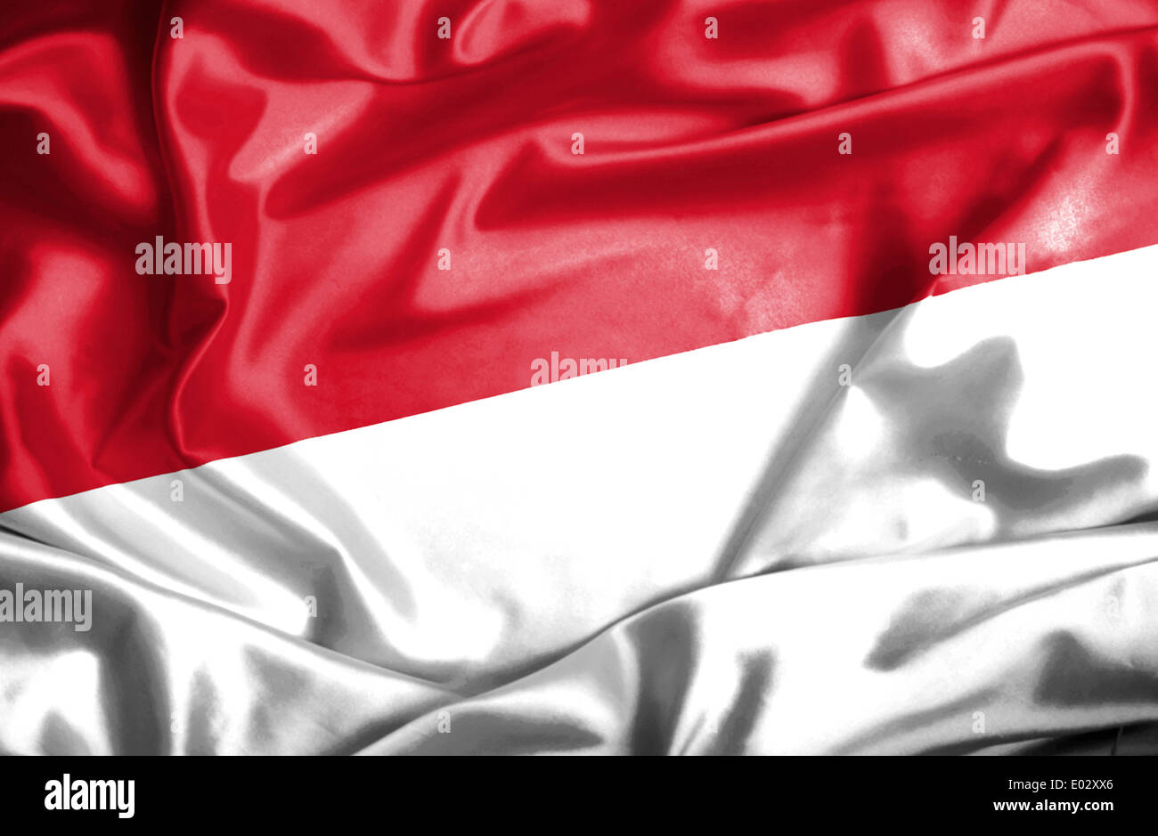Indonesia waving flag Stock Photo - Alamy