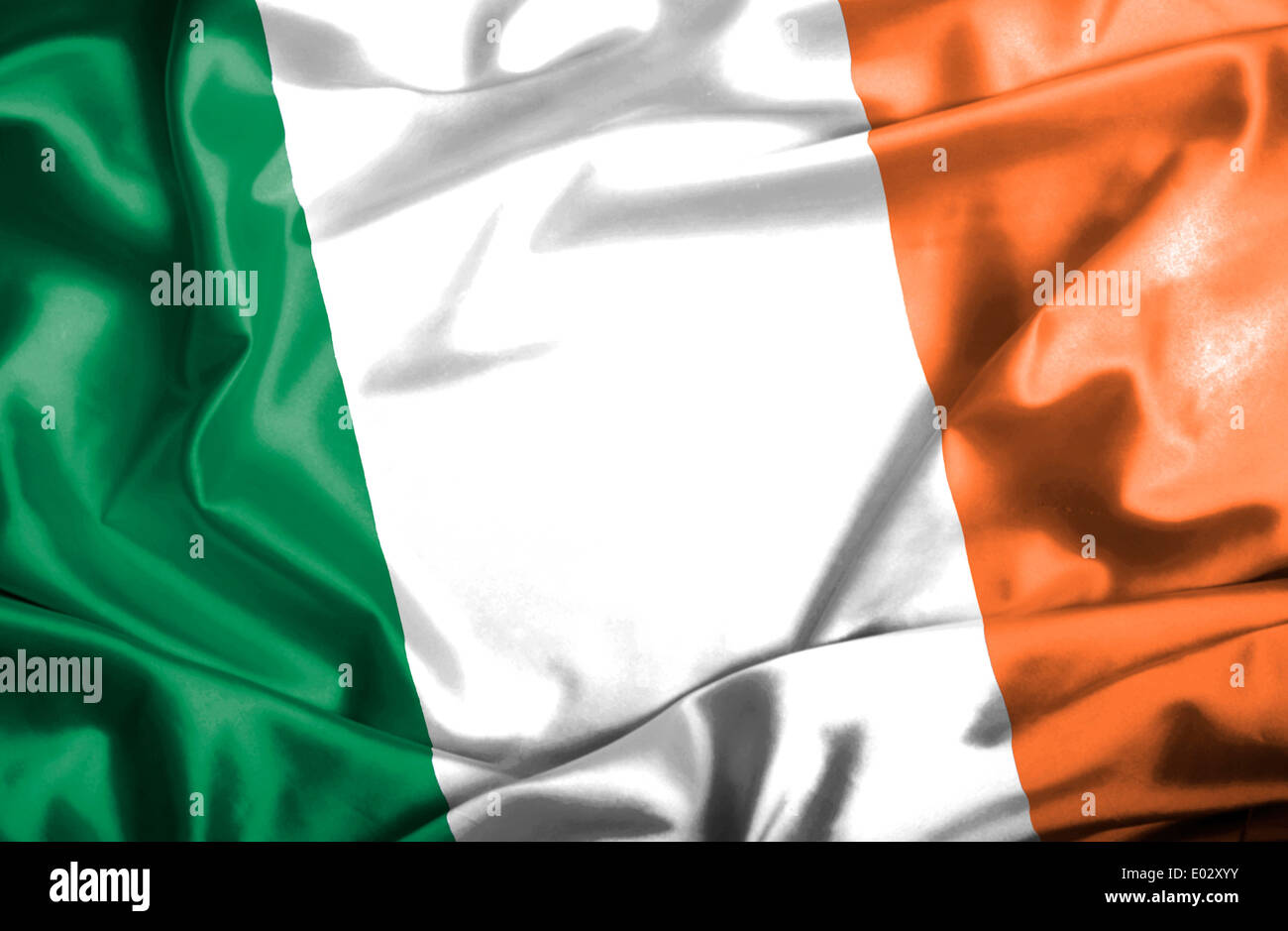 Ireland waving flag Stock Photo - Alamy