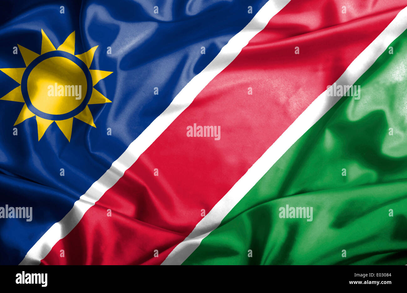 Waving namibian flag hi-res stock photography and images - Alamy