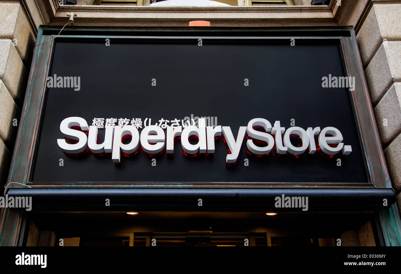 Superdry logo hi-res stock photography and images - Alamy