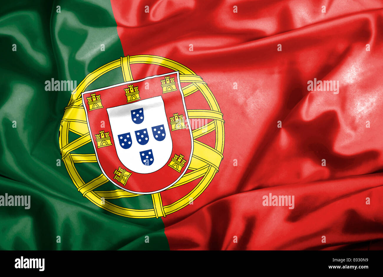 Portugal waving flag Stock Photo - Alamy