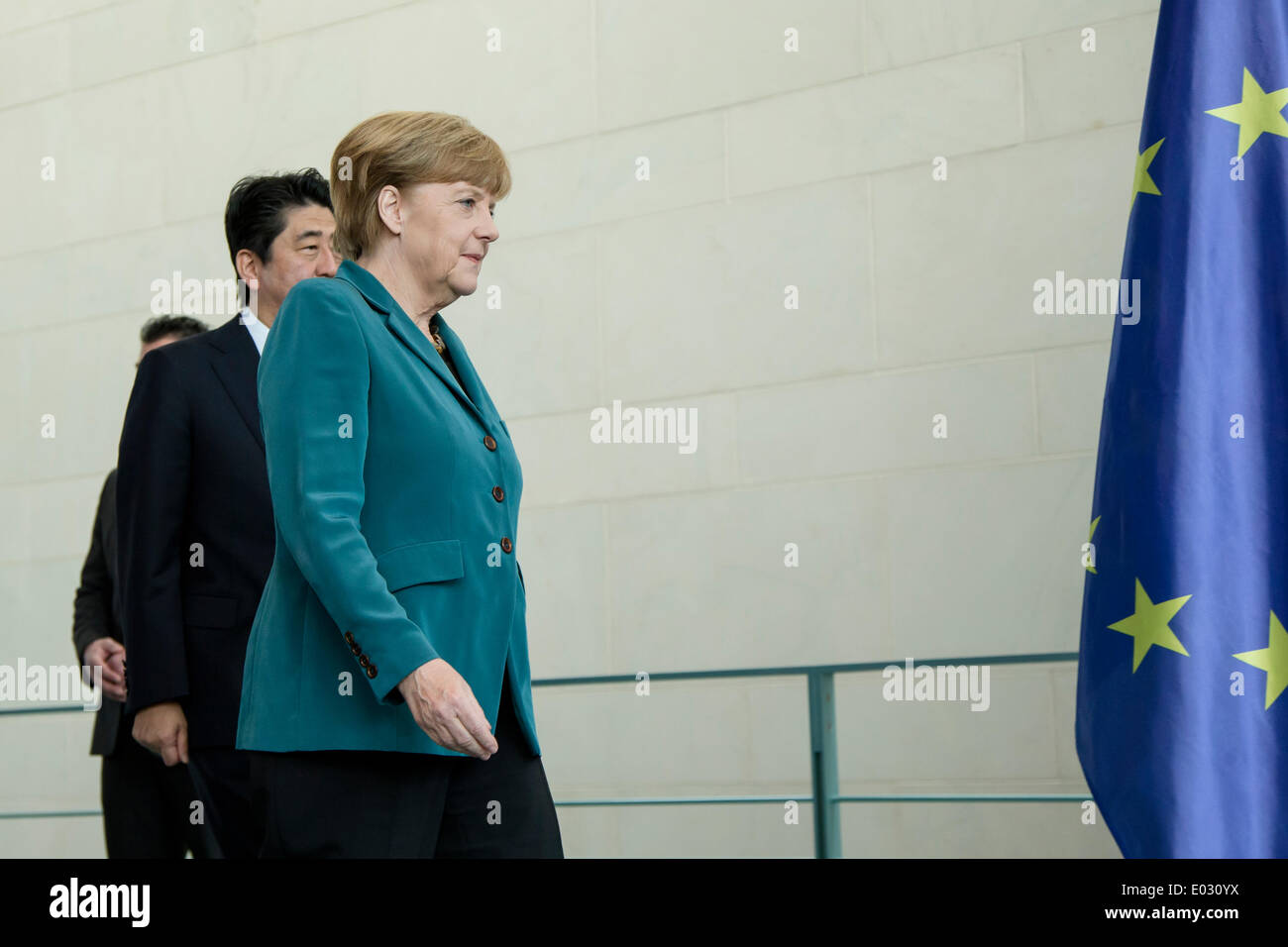 Berlin, Germany. April 30th, 2014.Shinzo Abe, Prime Minister of Japan ...
