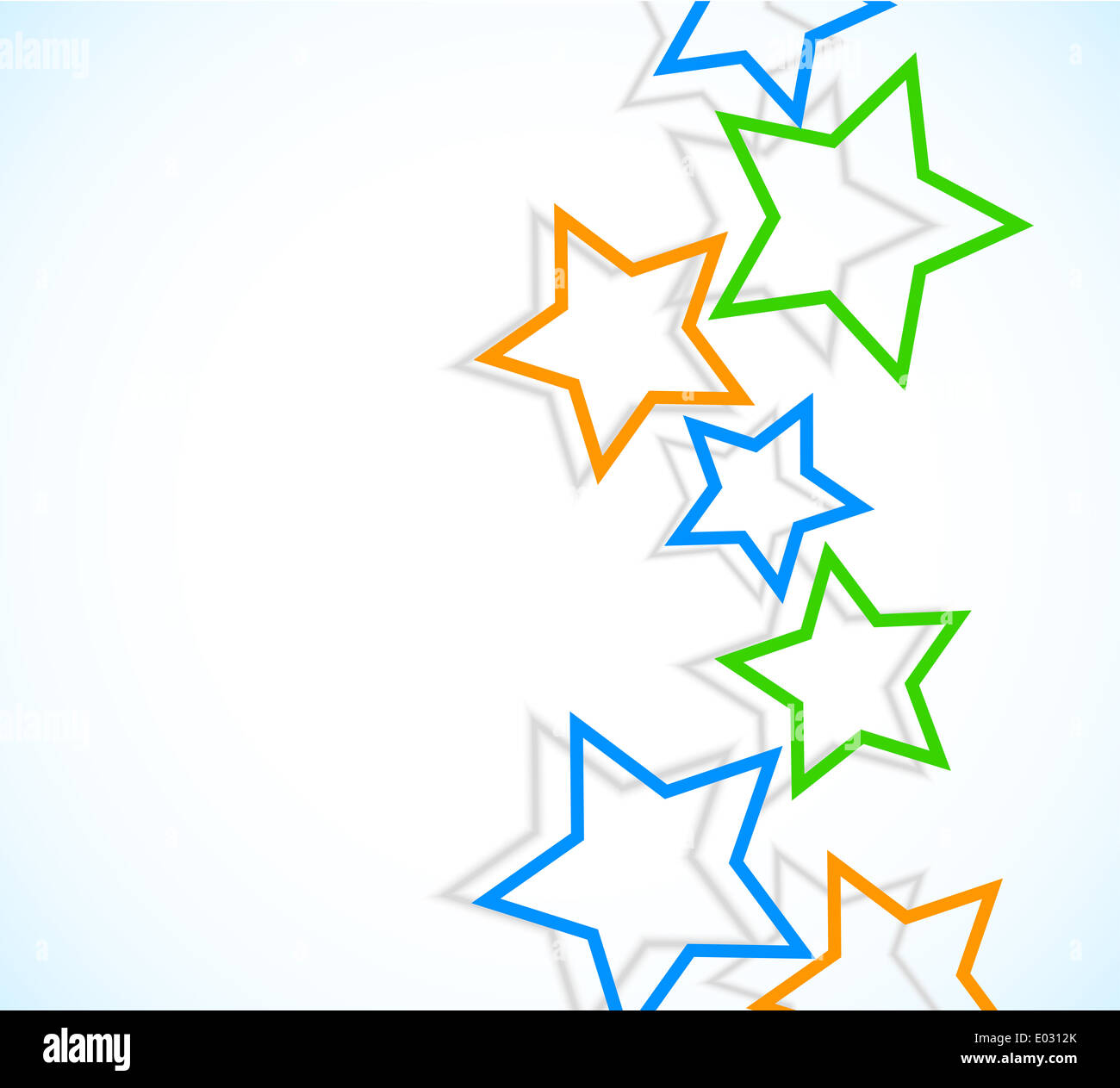 Bright background with colorful stars. Abstract illustration Stock ...