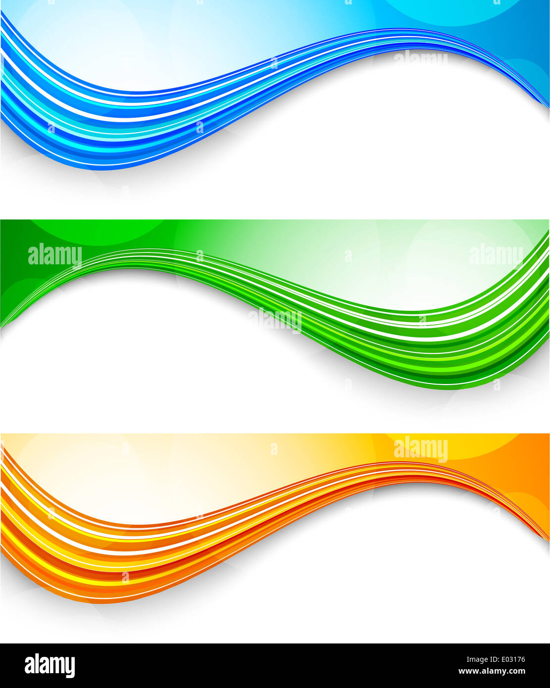Set of tech banners. Abstract colorful illustration Stock Photo - Alamy