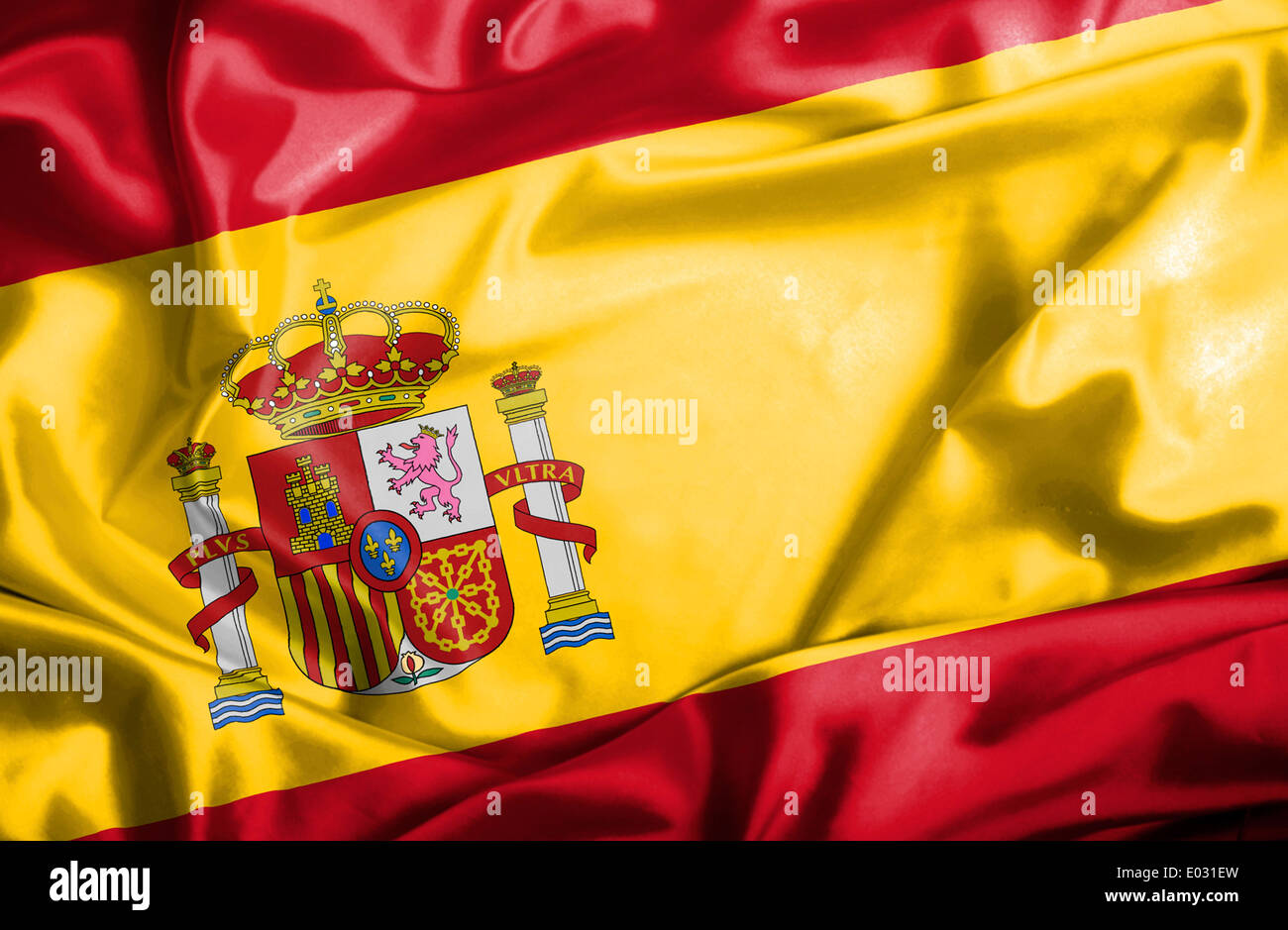 Spain waving flag Stock Photo - Alamy
