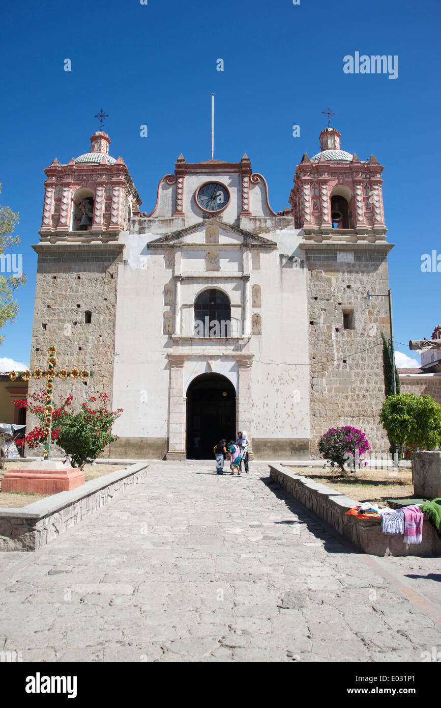 Facade La Asuncion Church Tlacolula Oaxaca State Mexico Stock Photo - Alamy