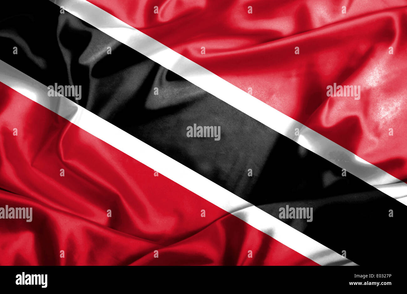 Trinidad and Tobago waving flag Stock Photo - Alamy