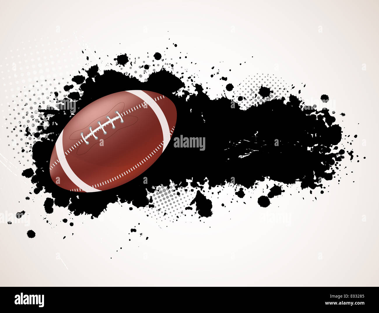 Grunge background with ball. Sport illustration Stock Photo - Alamy