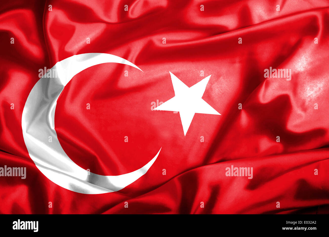 Turkey waving flag Stock Photo - Alamy