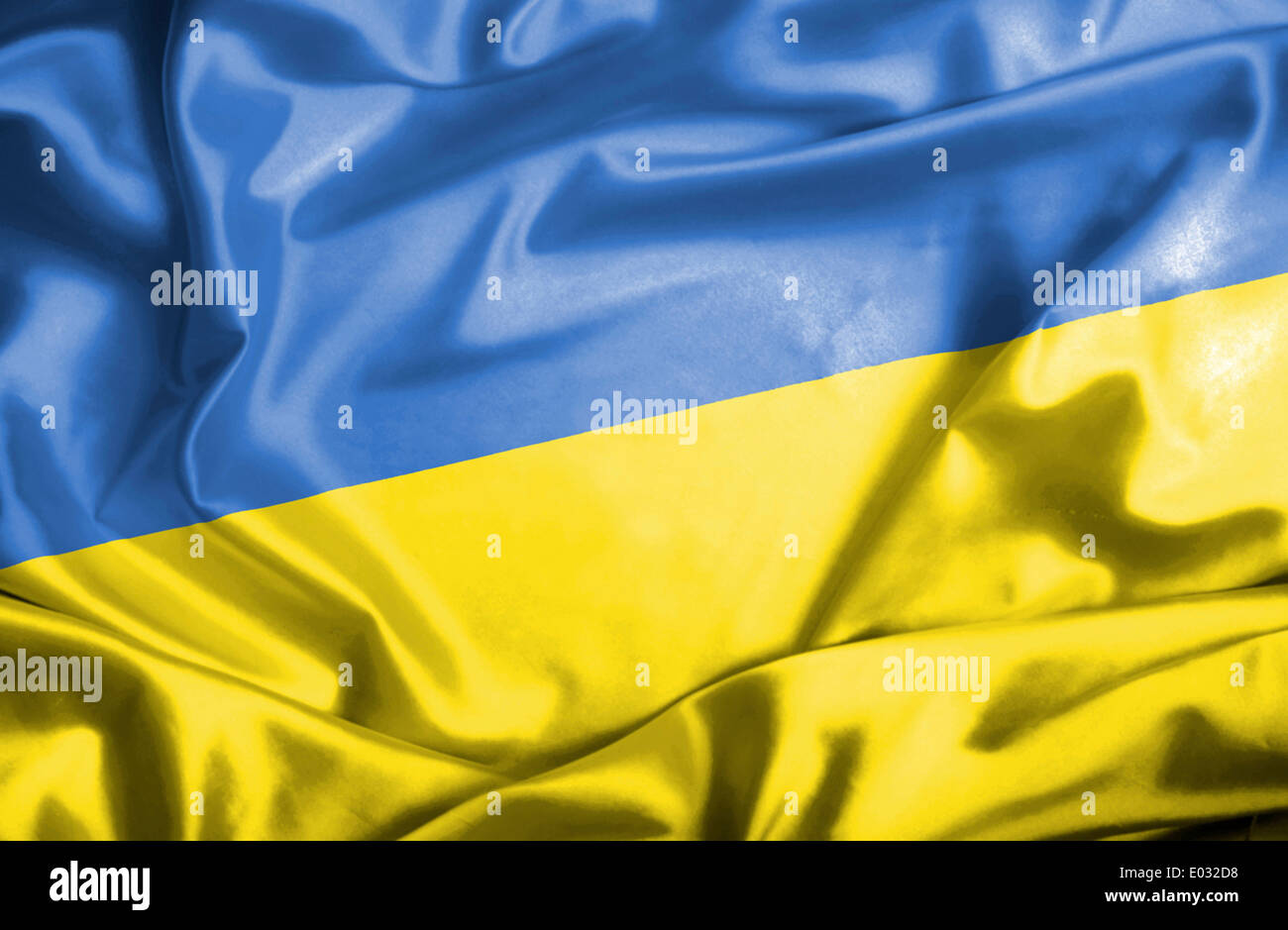 Ukraine waving flag Stock Photo - Alamy