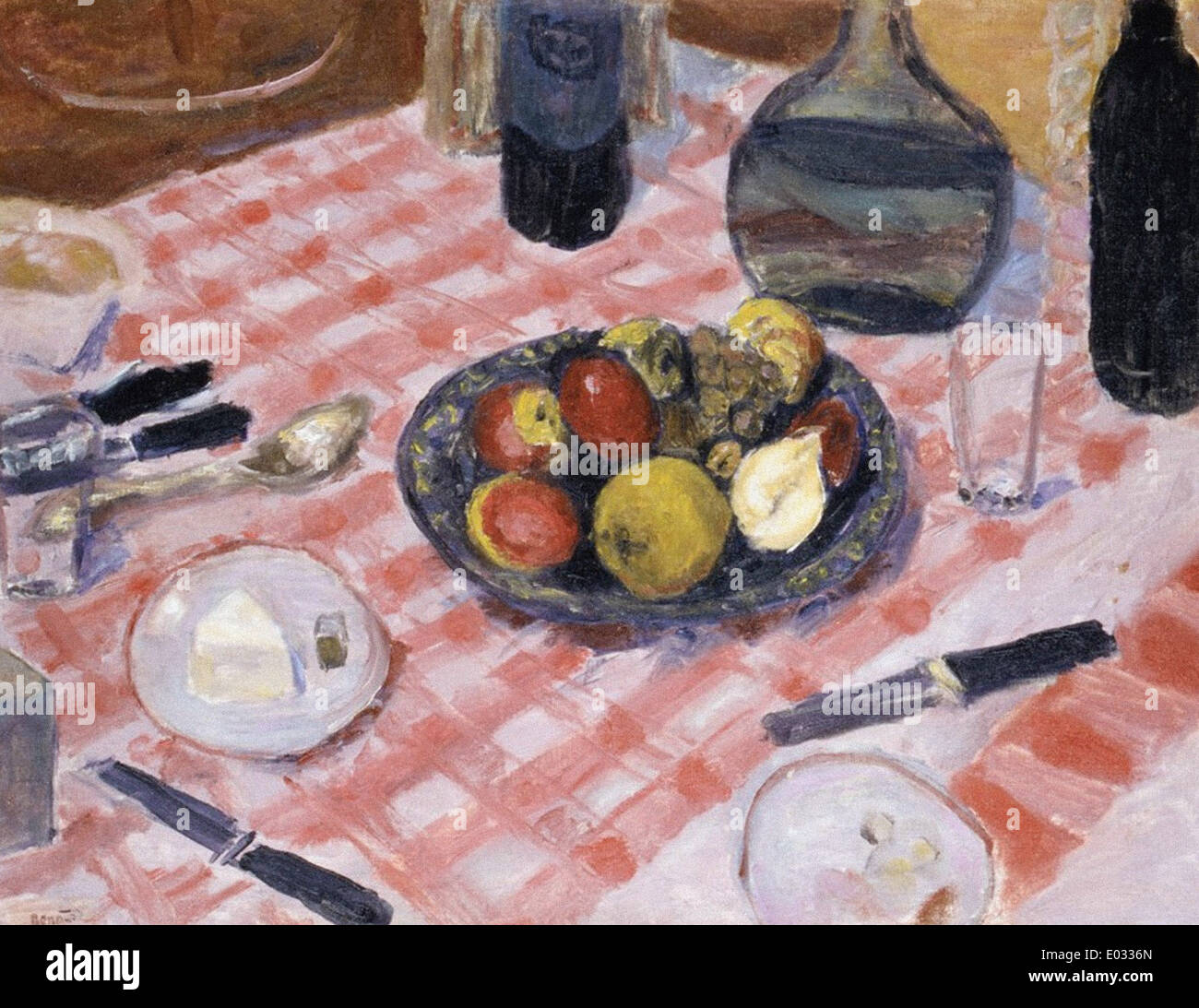 Pierre Bonnard The Checkered Tablecloth Stock Photo - Alamy