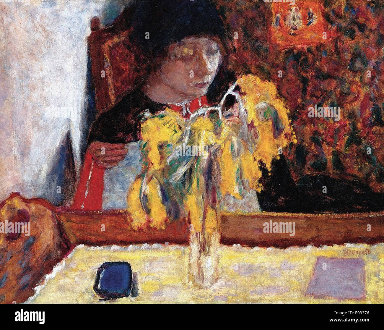 Painting pierre bonnard woman with mimosa hi-res stock photography and ...