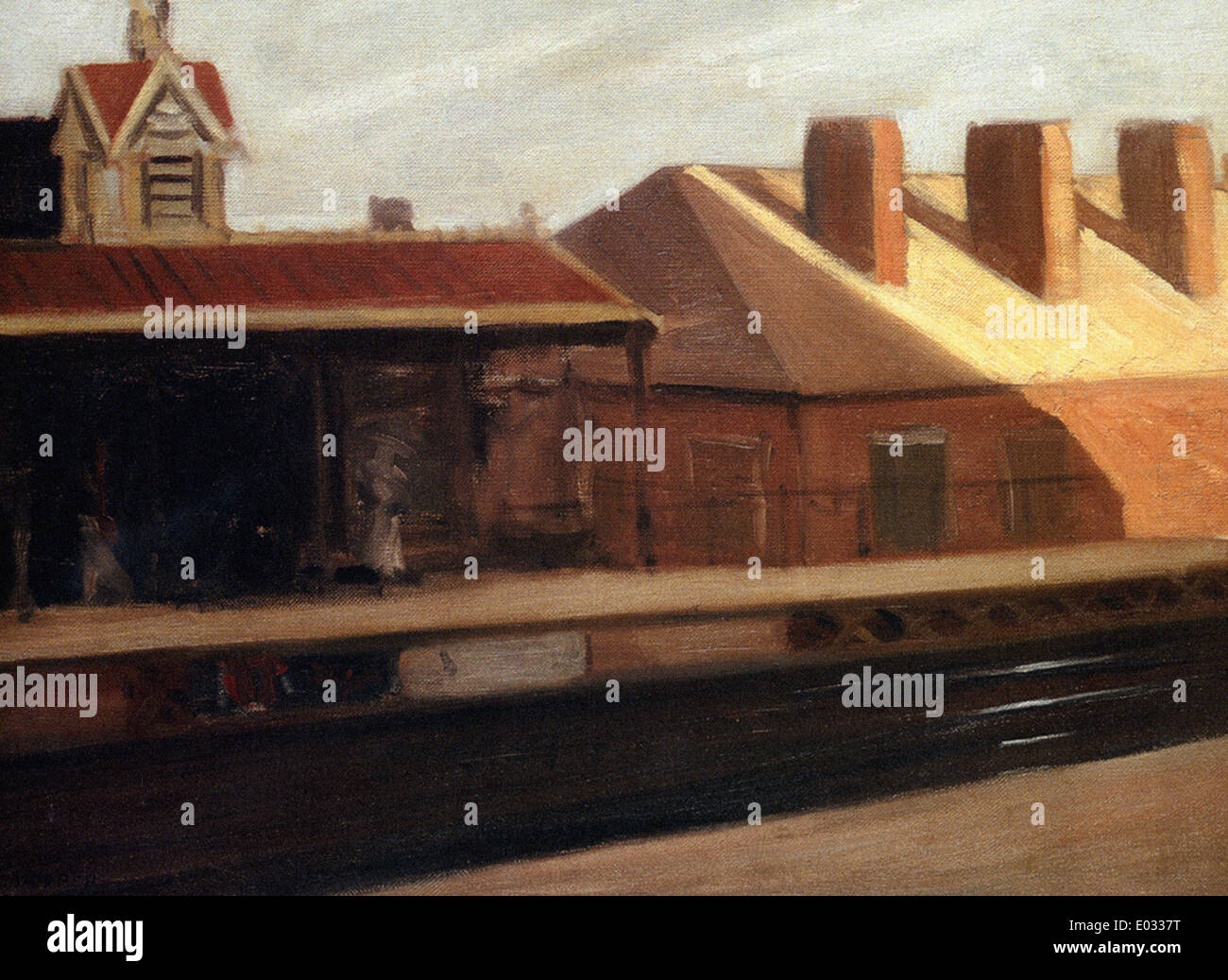 Painting edward hopper the el station hi-res stock photography and ...