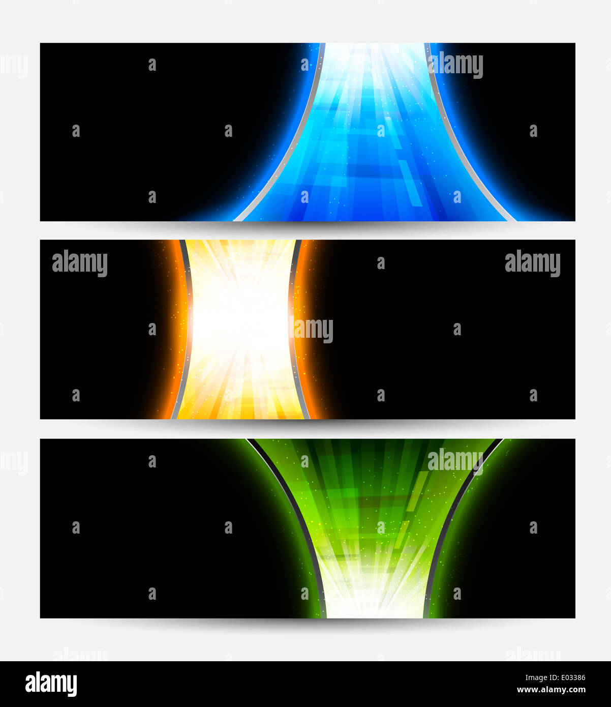 Set of abstract banners. Colorful illustration Stock Photo - Alamy