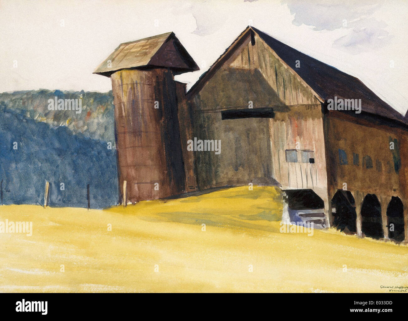 Painting edward hopper barn and silo hi-res stock photography and ...