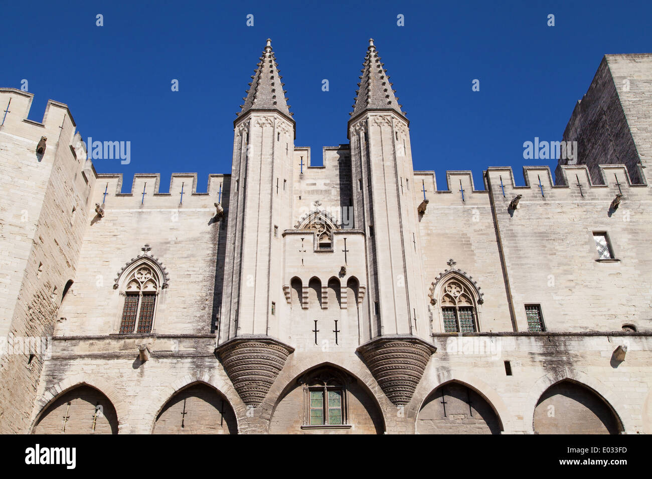 Palais des papes papal palace in avignon hi-res stock photography and ...