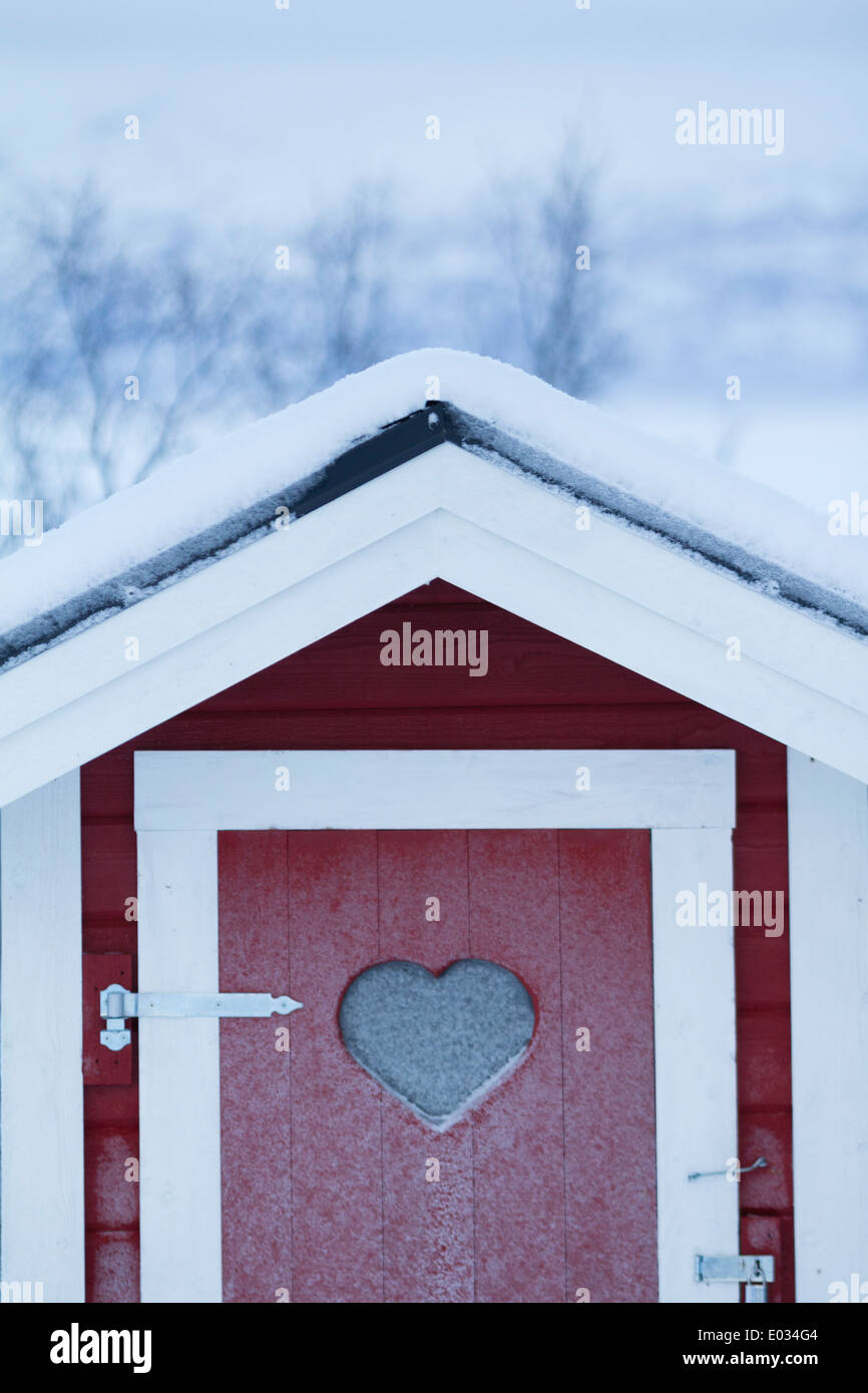 Red outhouse hi-res stock photography and images - Alamy