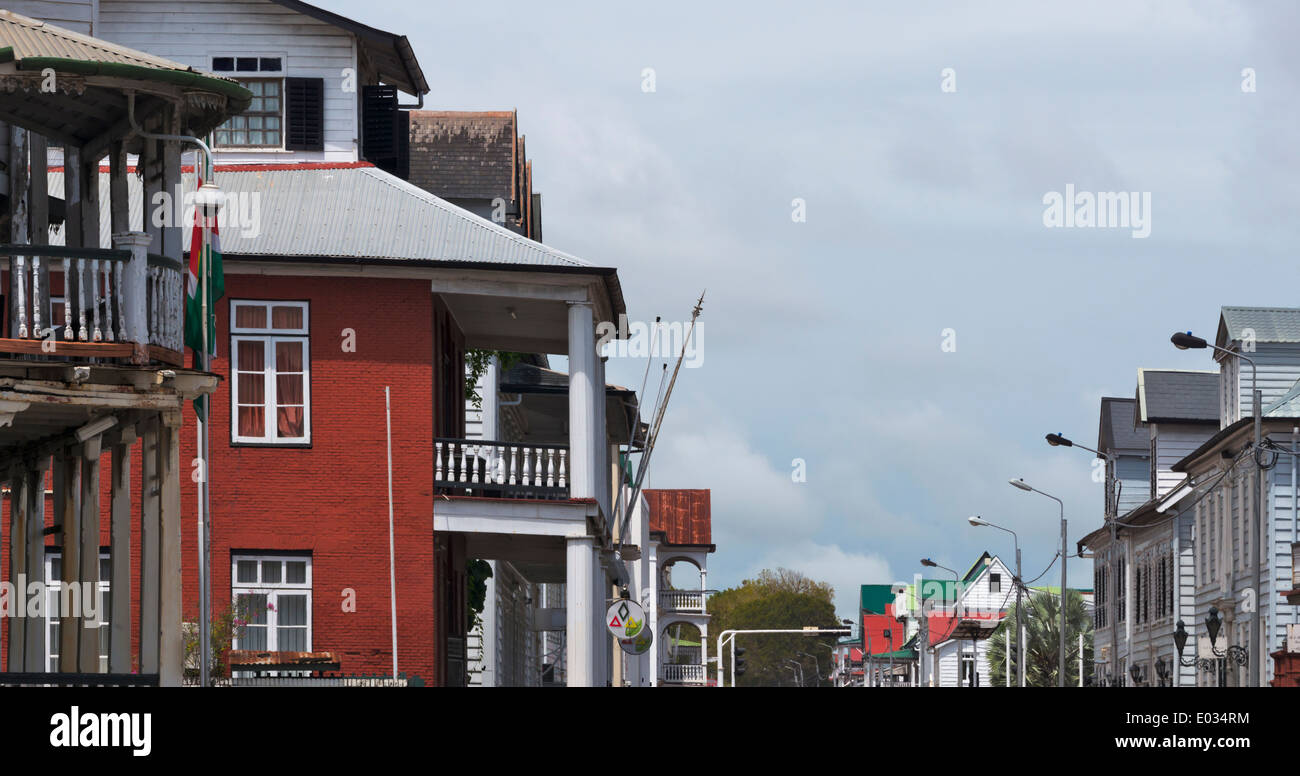 Colonial house in the historic center of Paramaribo (UNESCO World ...