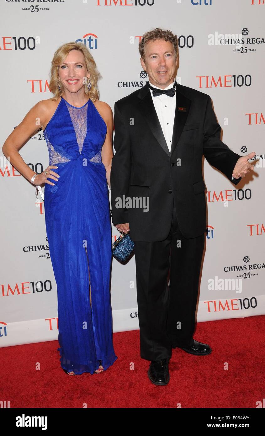 New York, NY, USA. 29th Apr, 2014. Kelley Ashby, Rand Paul at arrivals ...