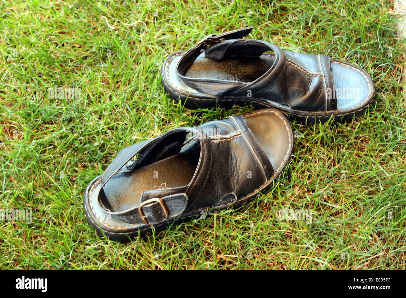 Grass and shoes hi-res stock photography and images - Alamy