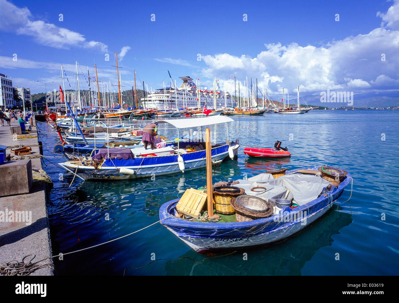 Fethiye harbour Turkey Stock Photo - Alamy