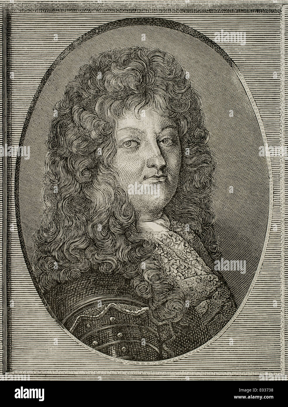 Louis XIV (1638-1715). King of France. Engraving. History of France, 1883 Stock Photo - Alamy