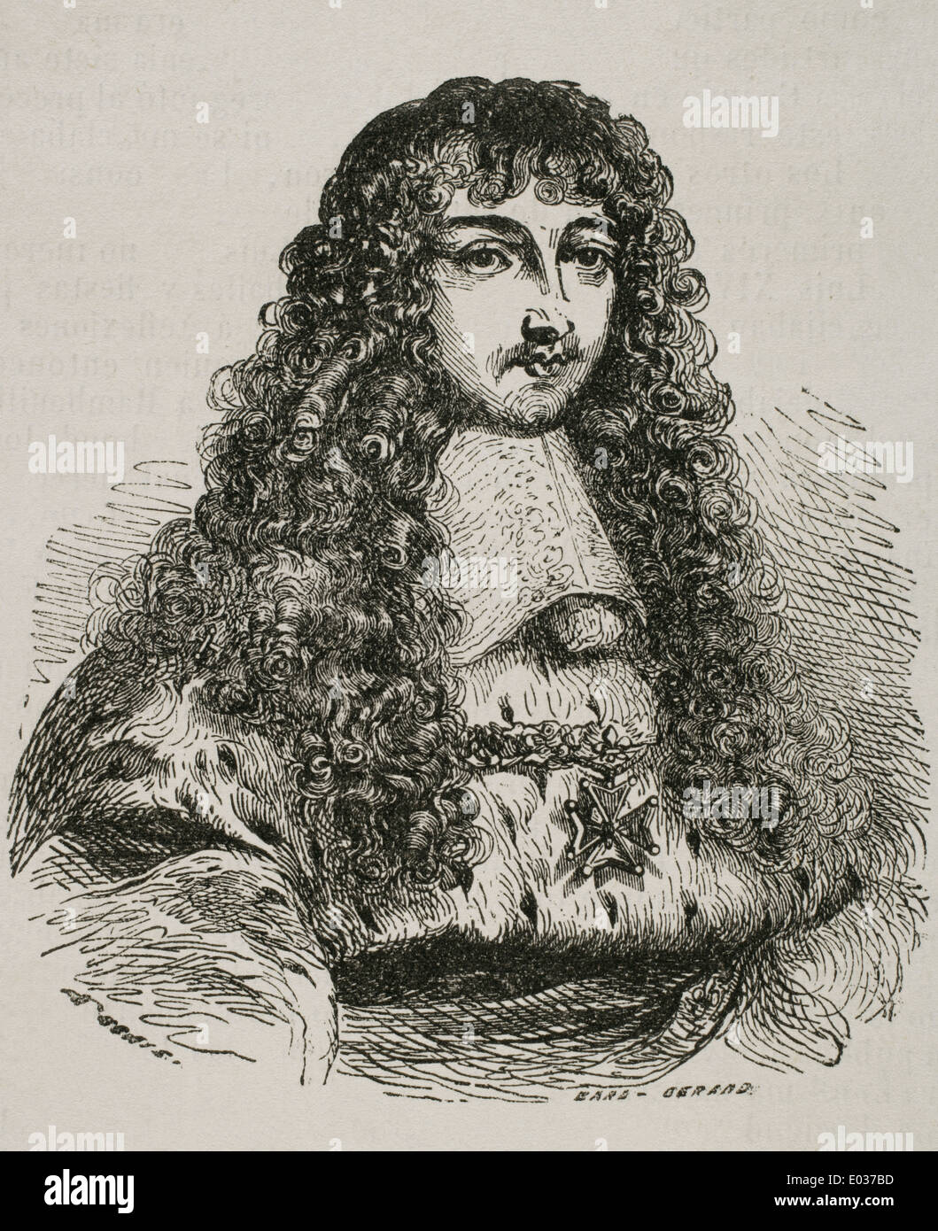 Louis XV (1710-1774). King of France. Engraving Stock Photo - Alamy