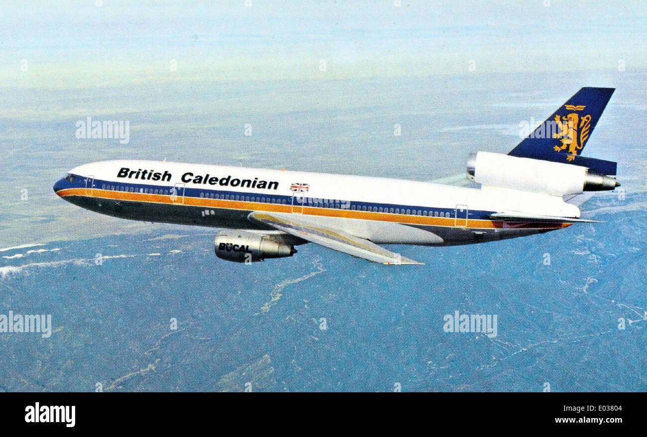 This image features a McDonnell Douglas DC-10, operated by British ...