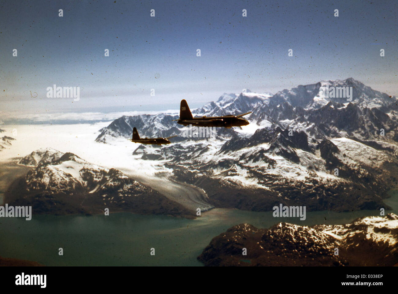 The P2V-2 Neptune, part of the U.S. Navy’s VP-4 Squadron, is seen in ...