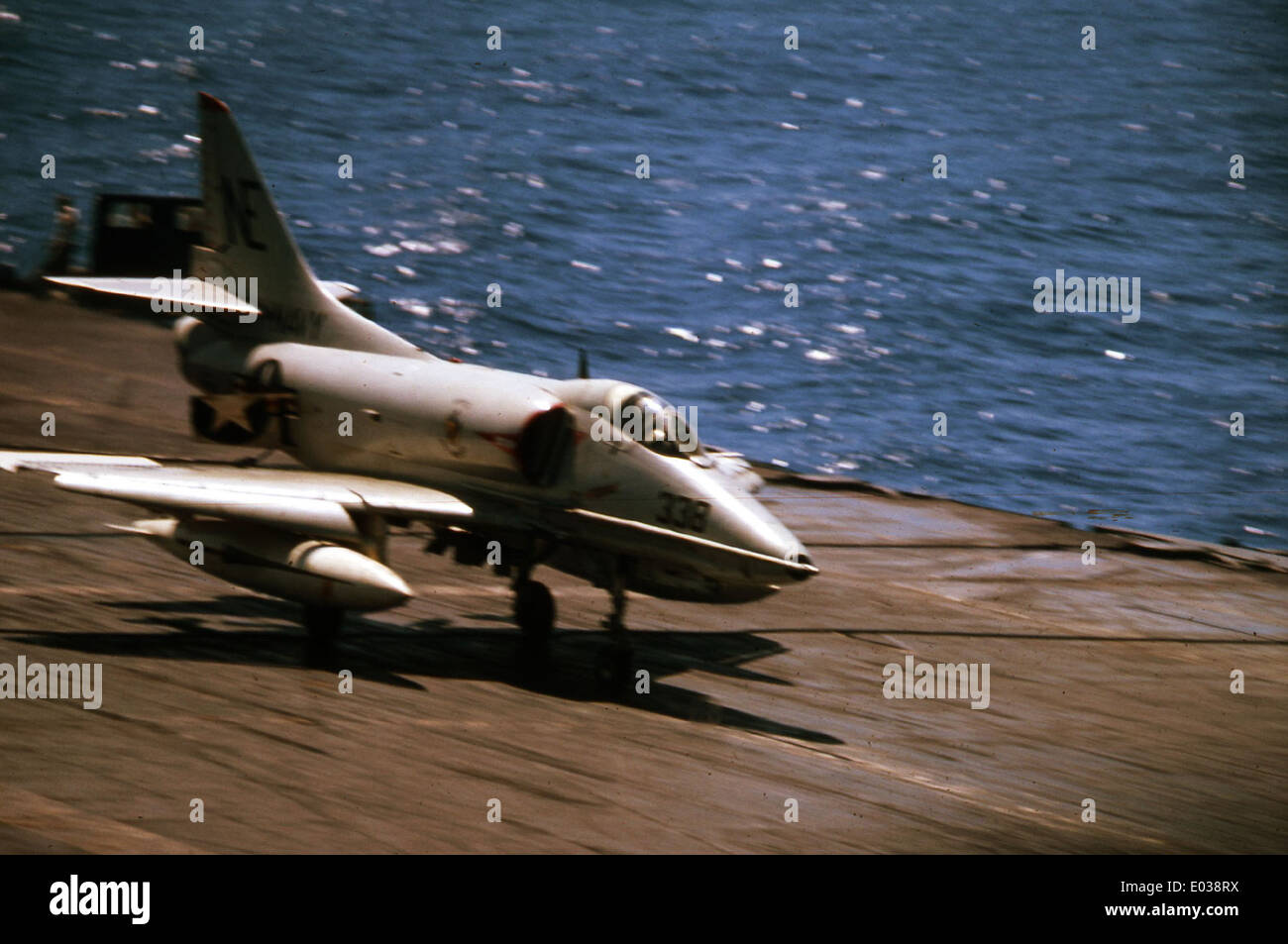 The A-4 Skyhawk, aircraft number 566 (NE-338), was a carrier-capable ...