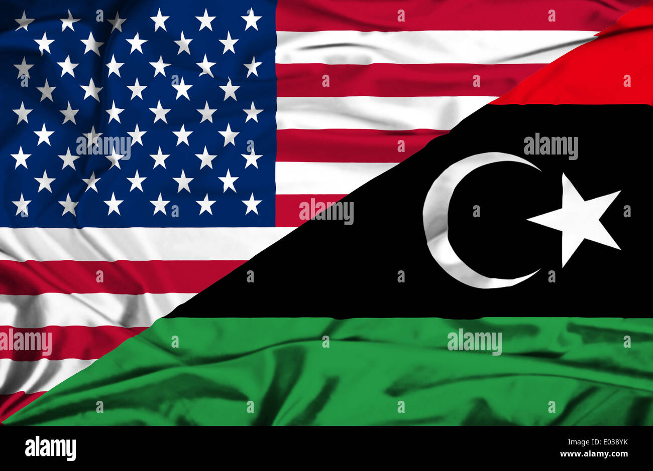 Usa and libya flag hi-res stock photography and images - Alamy