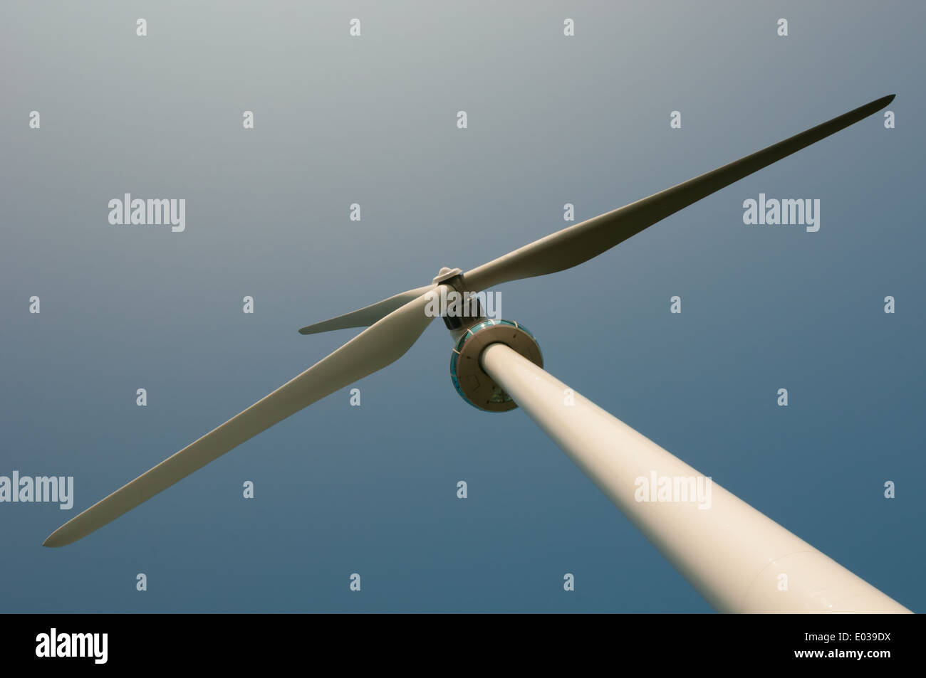 Top of Windmill viewed from below with copyspace Stock Photo - Alamy