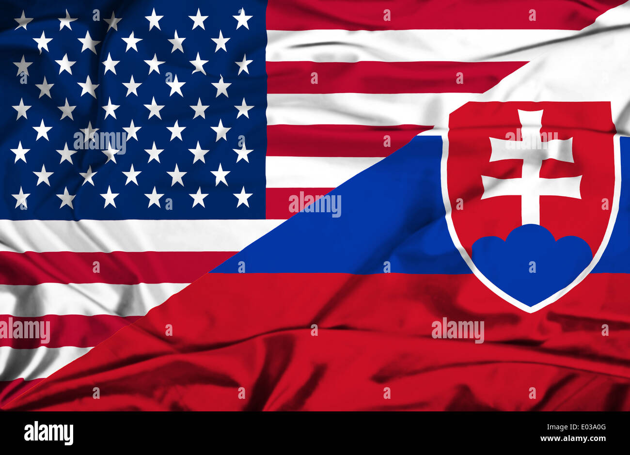 Slovakia usa flag hi-res stock photography and images - Alamy