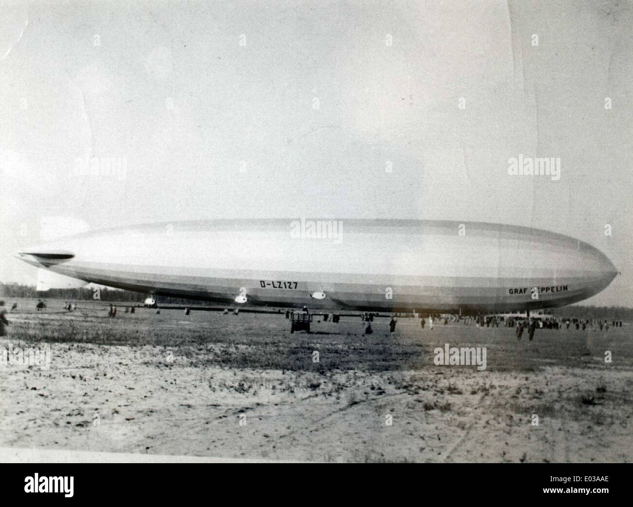 The LZ 127 Graf Zeppelin, a German rigid airship, was operated by ...