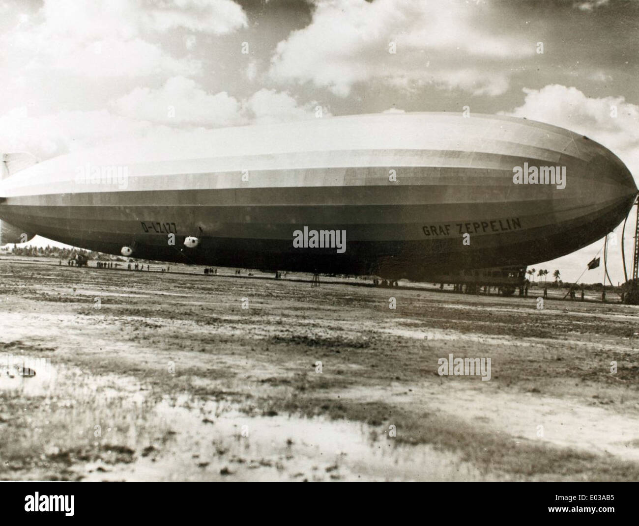The Zeppelin airship D-LZ 127, also known as the Graf Zeppelin, was a ...