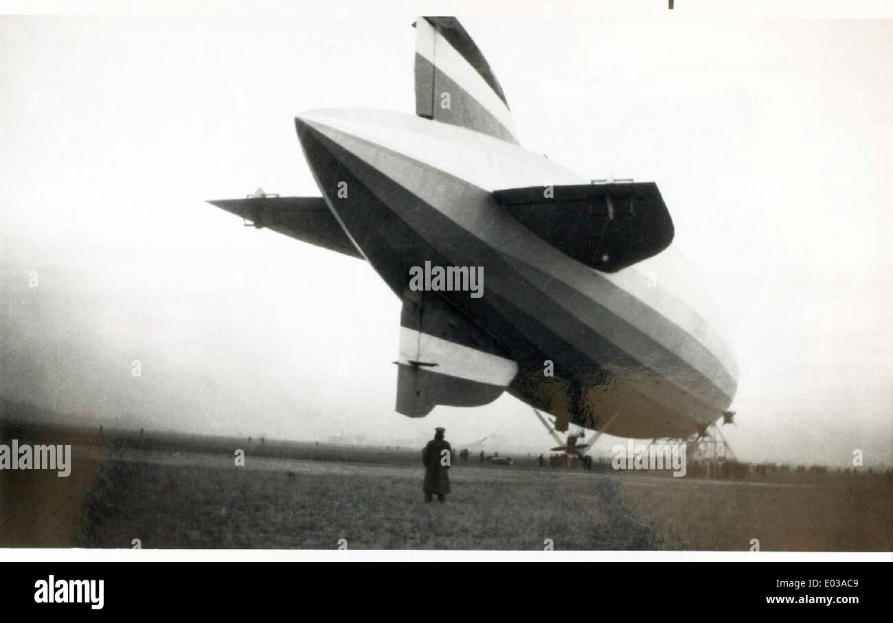 This image shows the Zeppelin LZ 127 Graf Zeppelin, one of the most ...