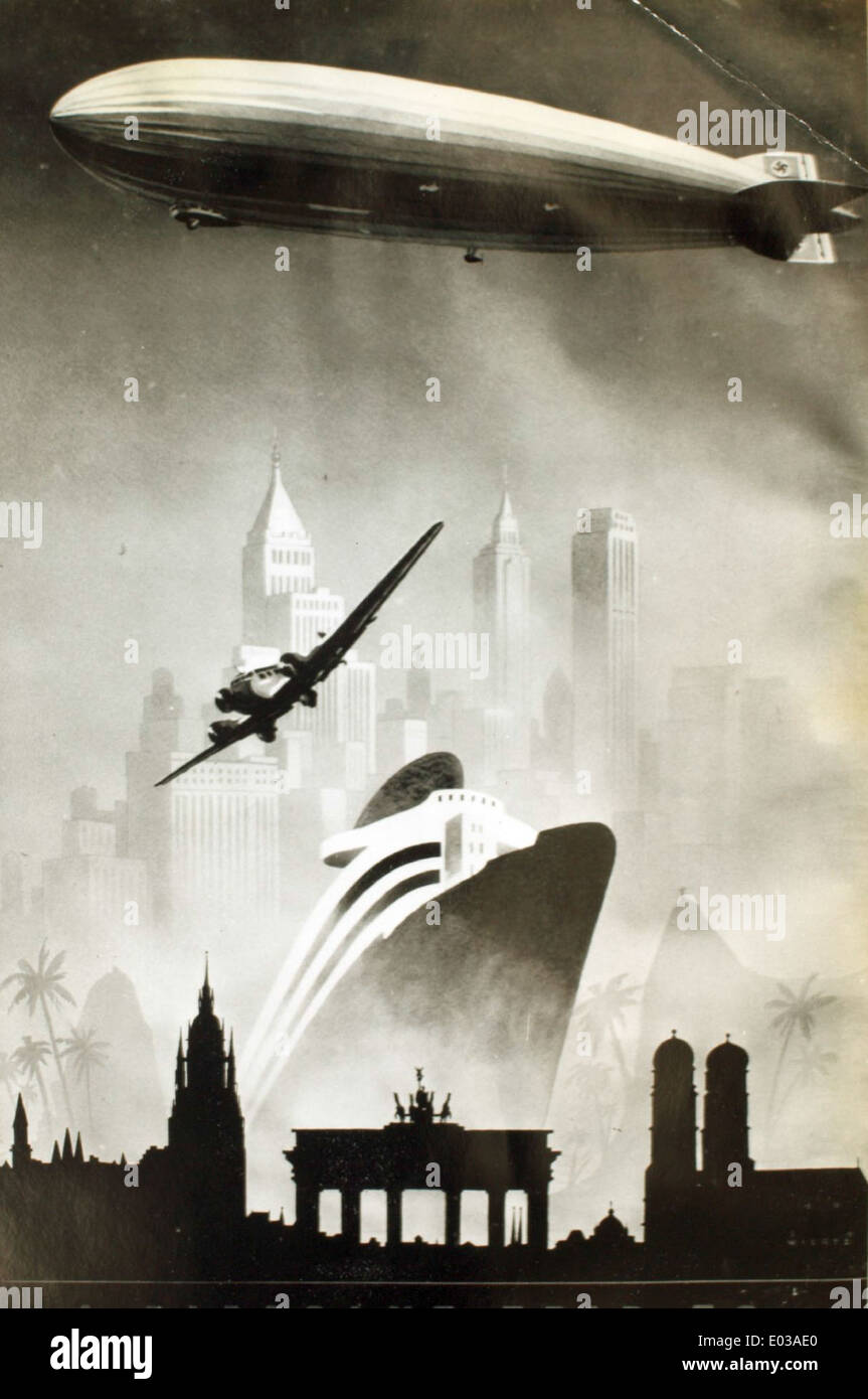 The Zeppelin is a type of rigid airship that became synonymous with ...