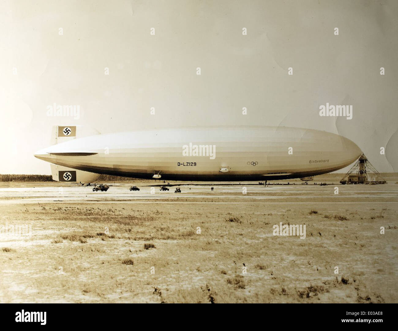 The Hindenburg was a German passenger airship that famously caught fire ...