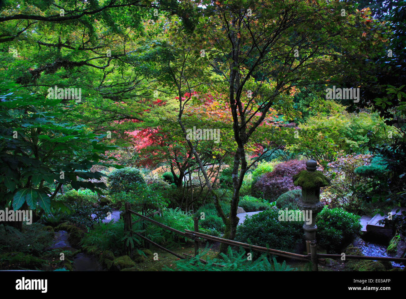 Photo of the Butchart Gardens in fall color, Vancouver Island, British ...