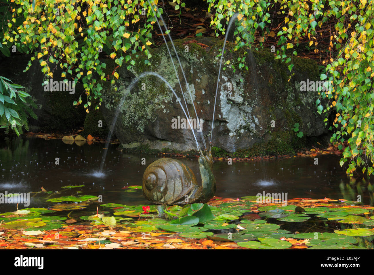 Photo of the Butchart Gardens in fall color, Vancouver Island, British ...