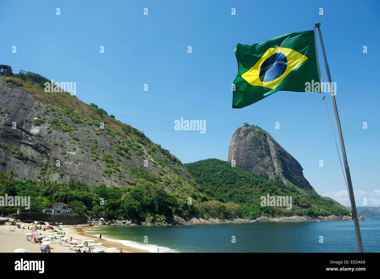 Rio brazil flag hi-res stock photography and images - Alamy