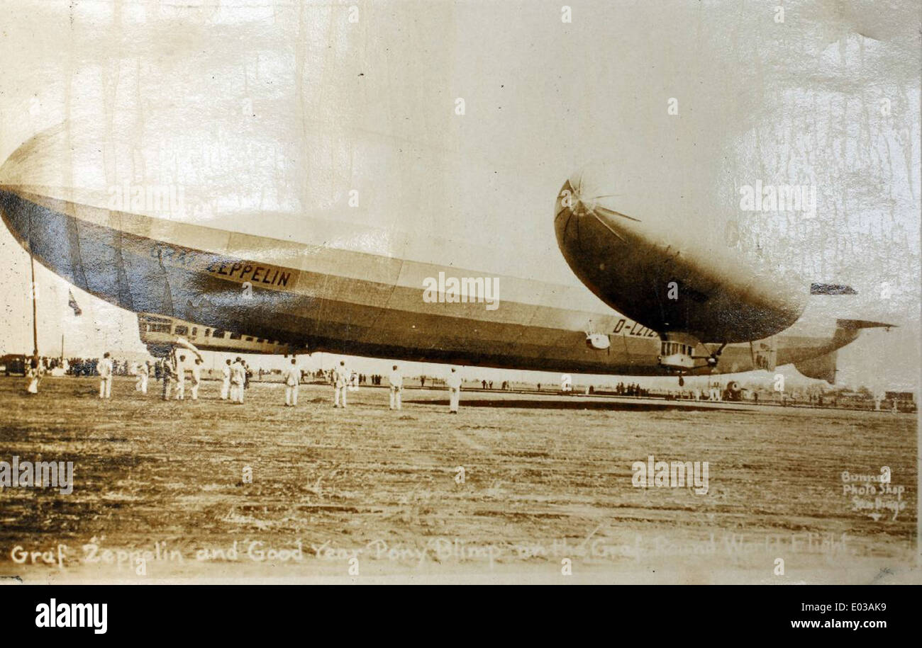 The Zeppelin airship D-LZ 127, also known as the Graf Zeppelin, was a ...