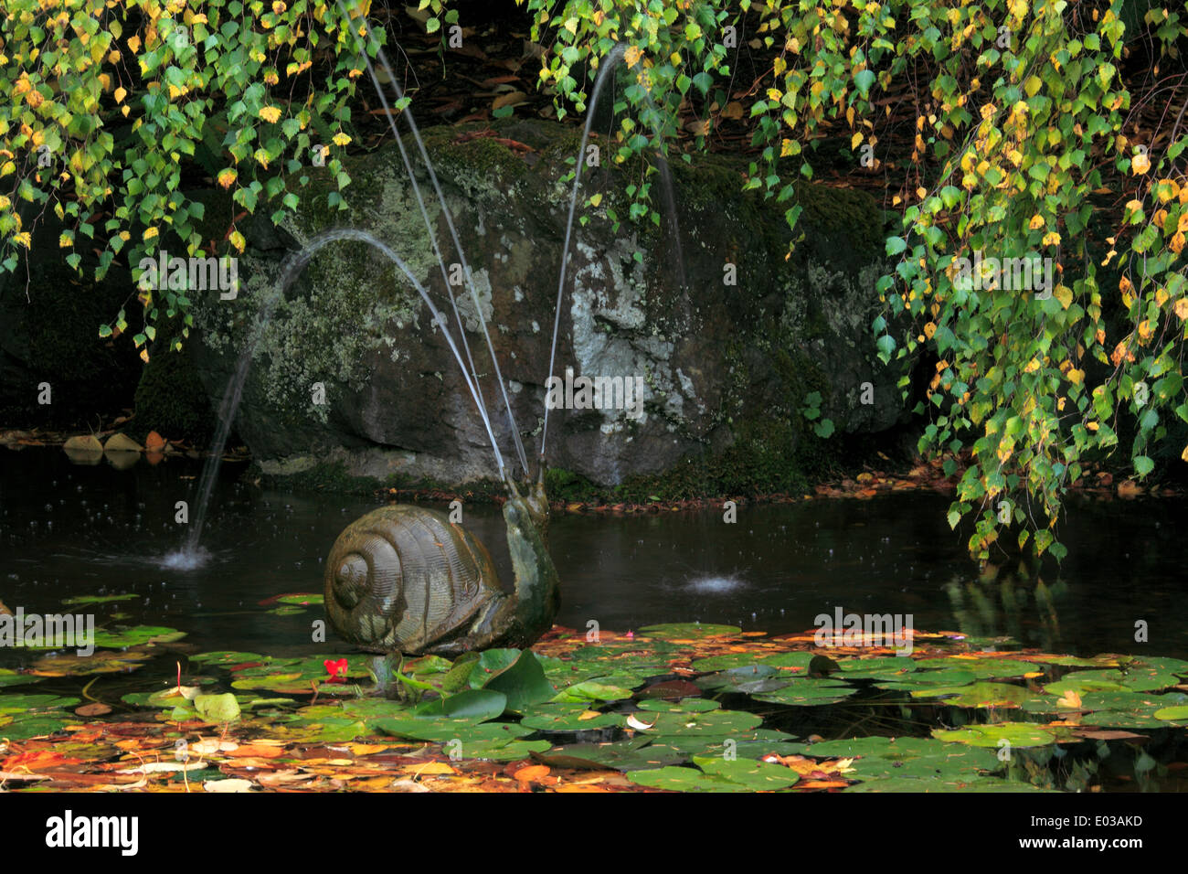Photo of the Butchart Gardens in fall color, Vancouver Island, British ...